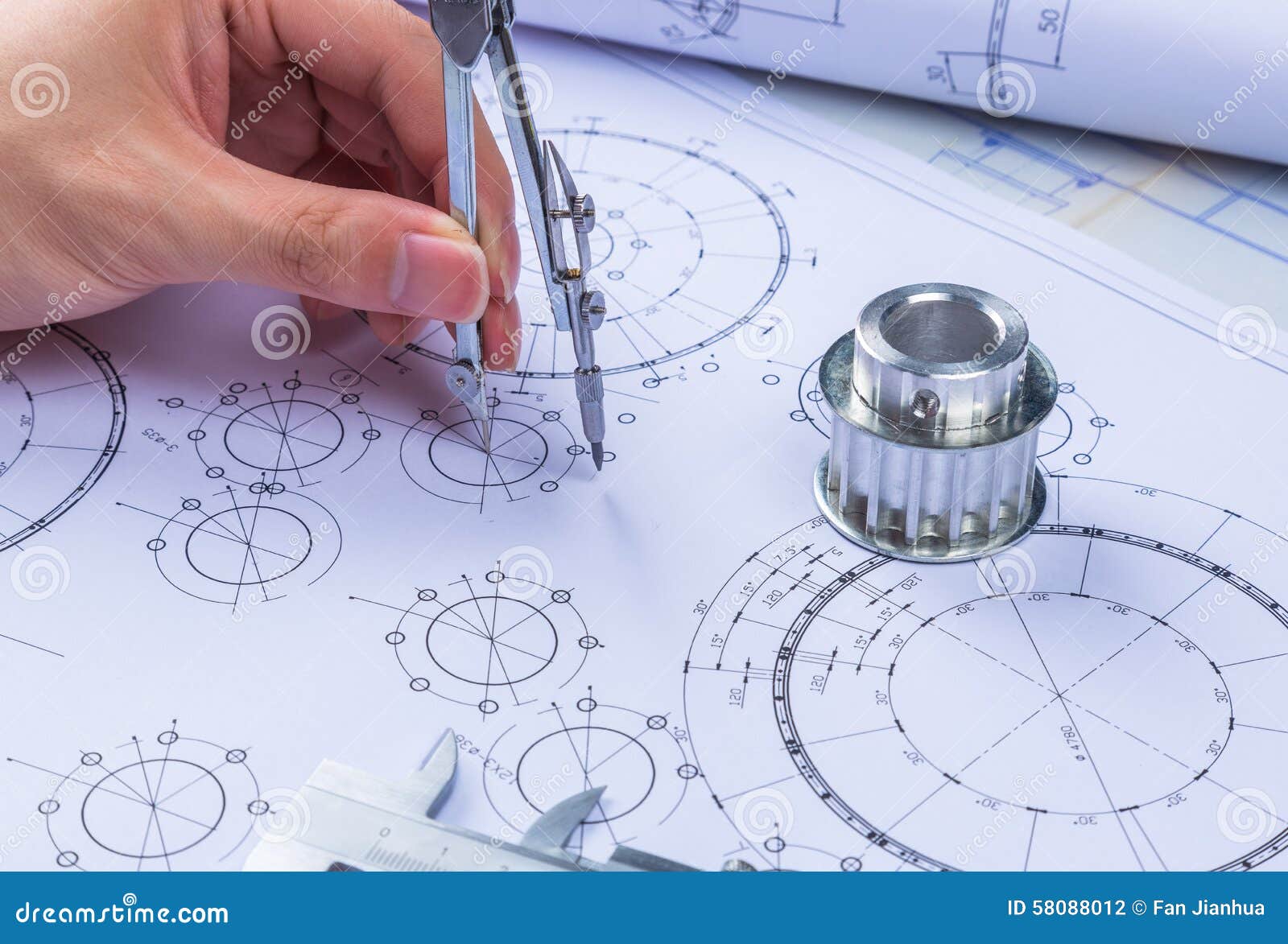 Mechanical Design Engineer in Drawing Stock Photo - Image of engineer ... Mechanical Design Engineer in Drawing Stock Photo - Image of engineer ...