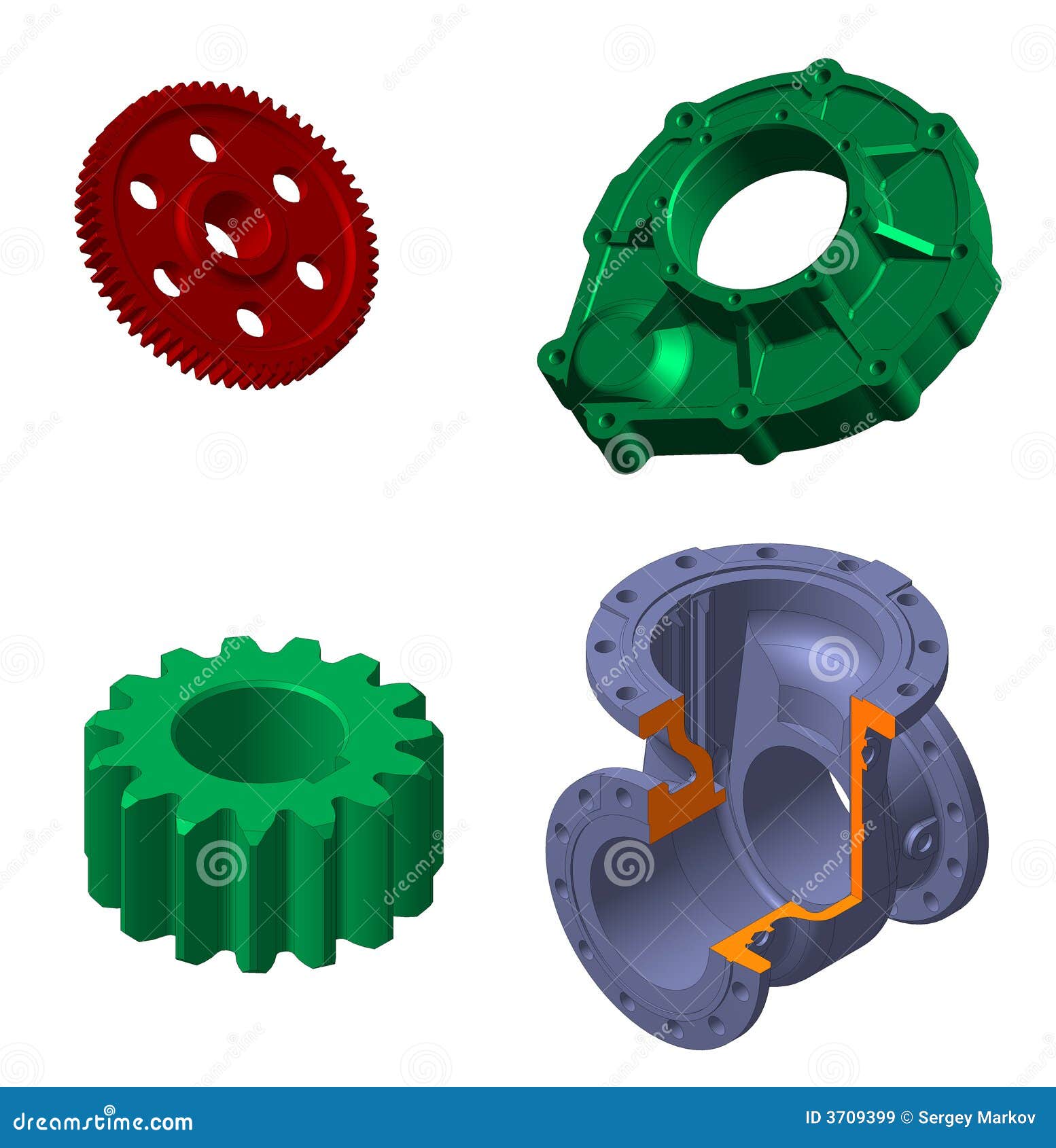Mechanical details stock illustration. Illustration of gearwheels - 3709399