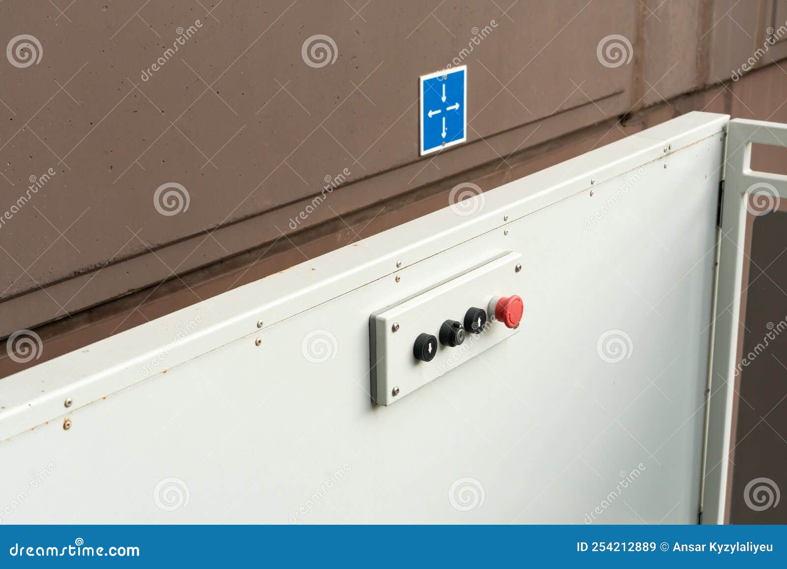 A Mechanical Device with a Remote Control and Large Buttons. Electrical ...