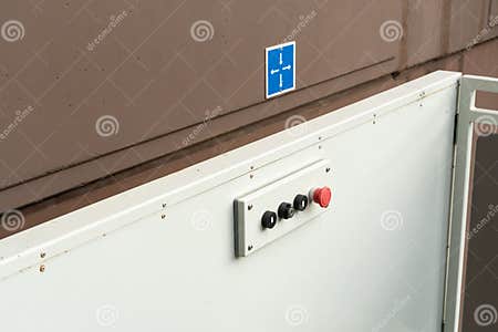 A Mechanical Device with a Remote Control and Large Buttons. Electrical ...