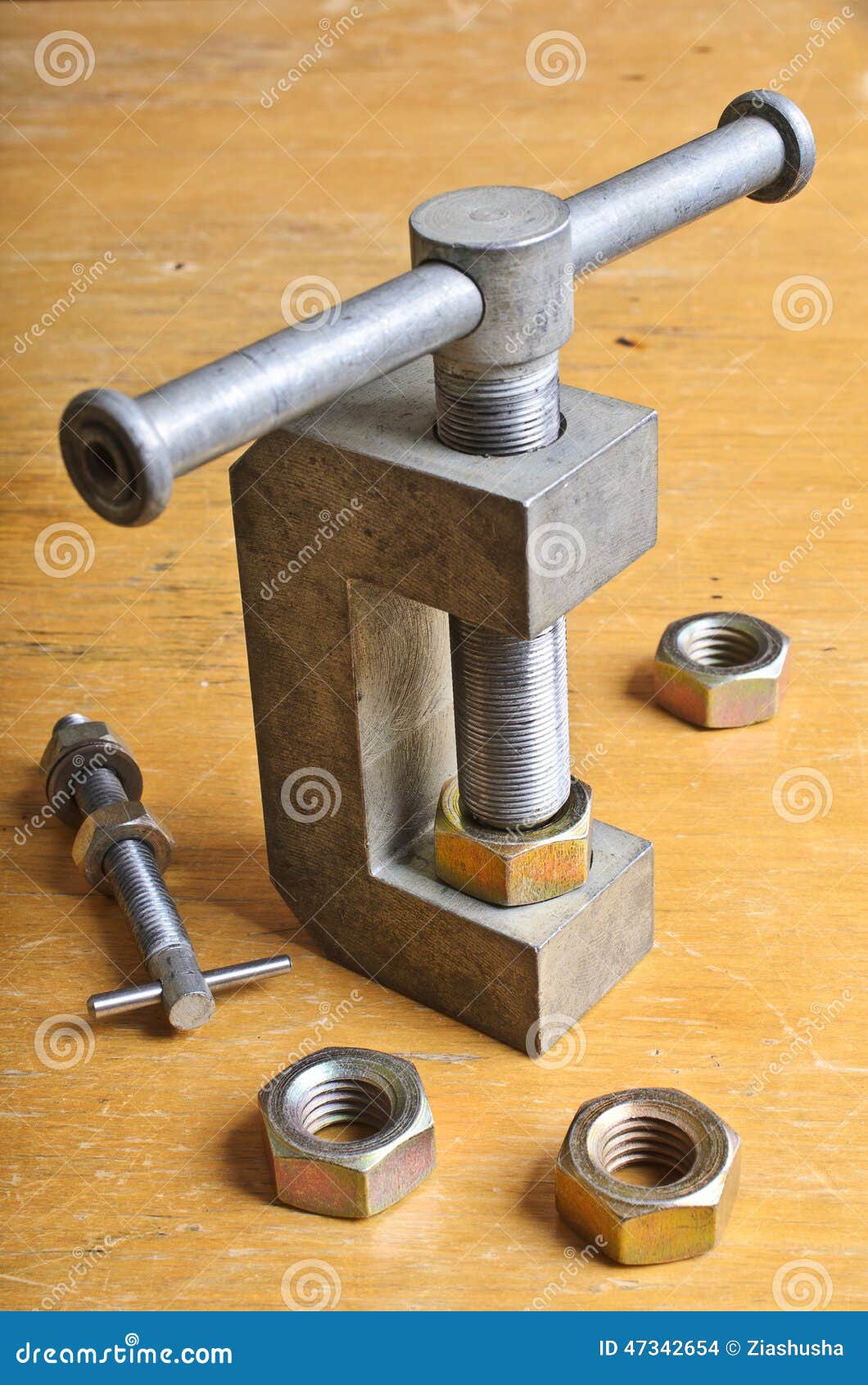 Mechanical Device for Threading in the Nut Stock Photo - Image of small ...