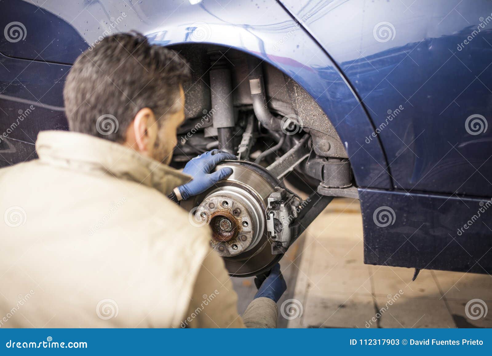 The Mechanic Works in the Workshop Stock Image - Image of professional ...