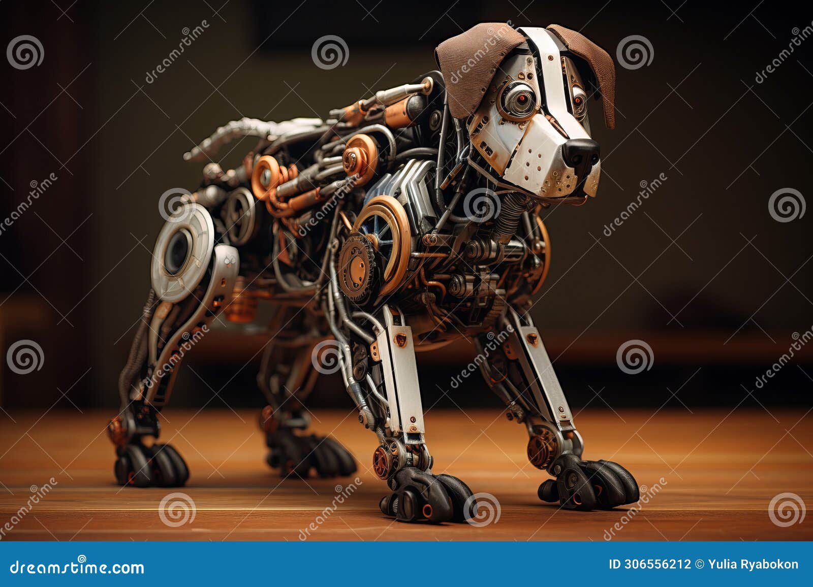 Mechanical Dog Play. Generate Ai Stock Photo - Image of companion ...