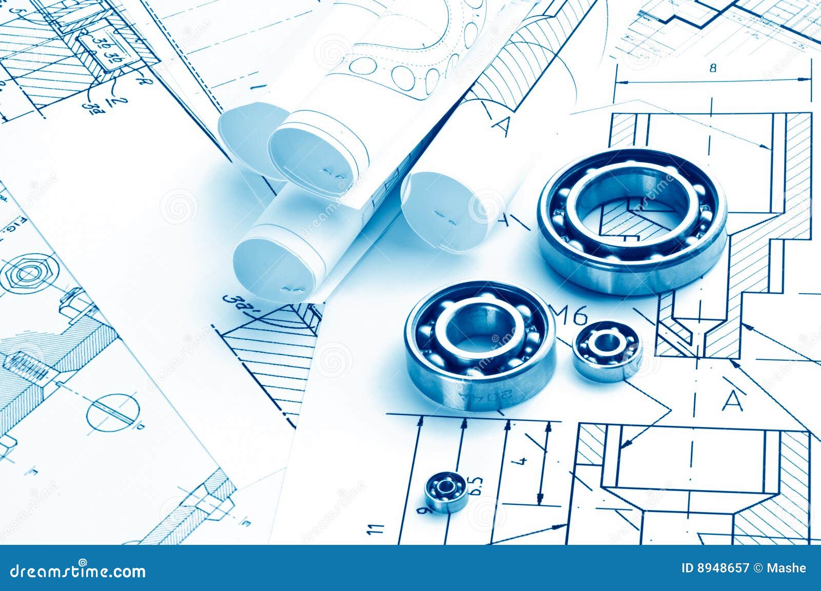 Mechanical Drawing Royalty Free Stock Photography - Image: 8948657