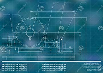 Mechanical drawings stock vector. Illustration of pencil - 83149669