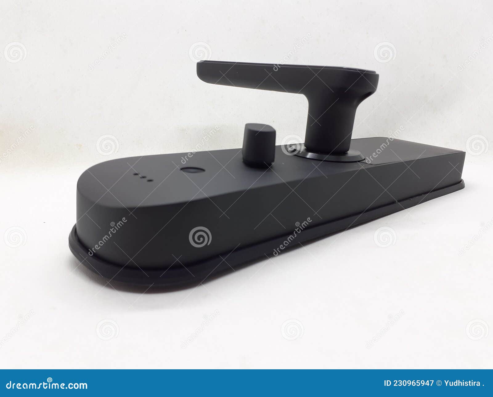 Mechanical and Electrical Door Handle and Its Component on White ...