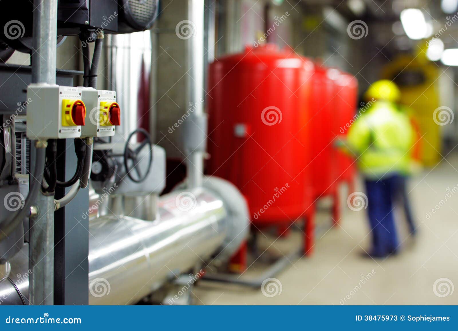 Mechanical and Electrical Plant Rooms Stock Image - Image of conduit ...
