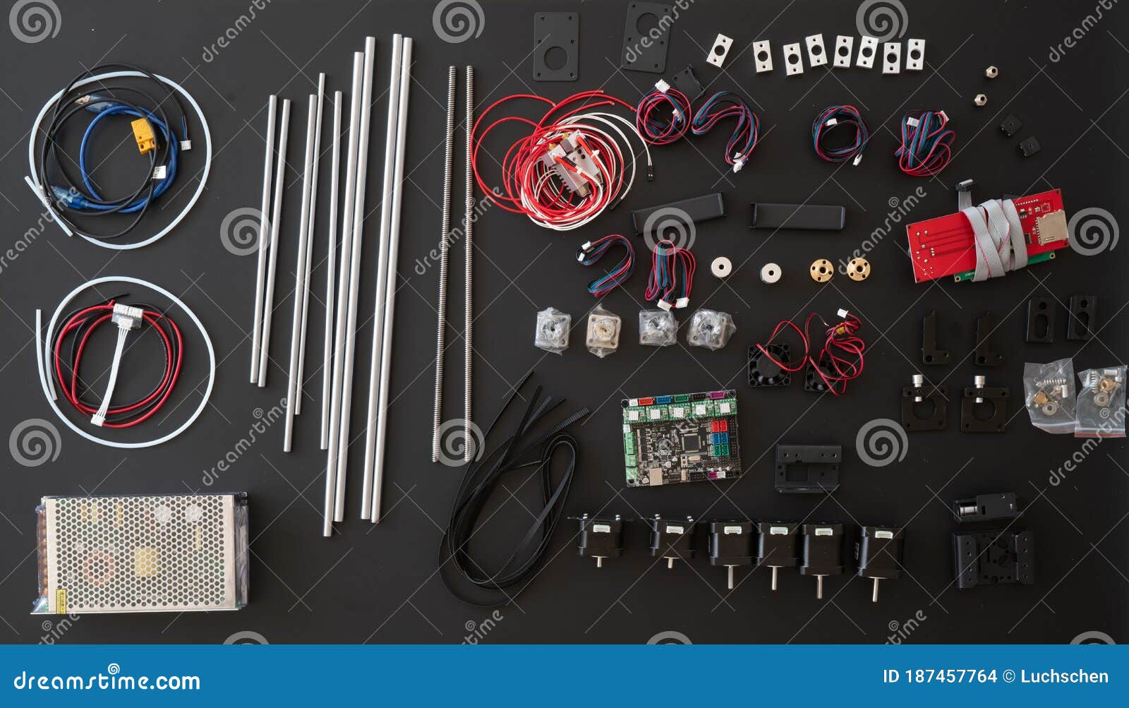 Mechanical and Electronic Parts Stock Photo - Image of technology ...