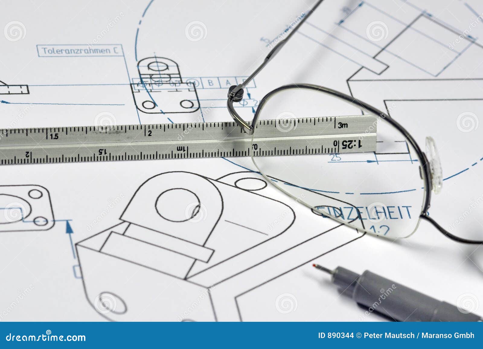 Mechanical Engineer Using Hacksaw To Cut Metal Frame To Build The ...