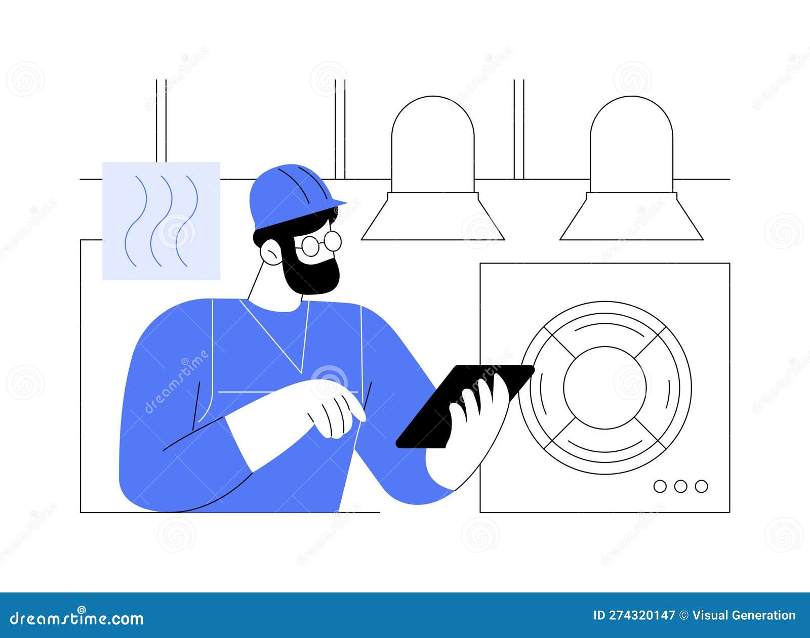 Mechanical Engineer Abstract Concept Vector Illustration. Stock Vector ...