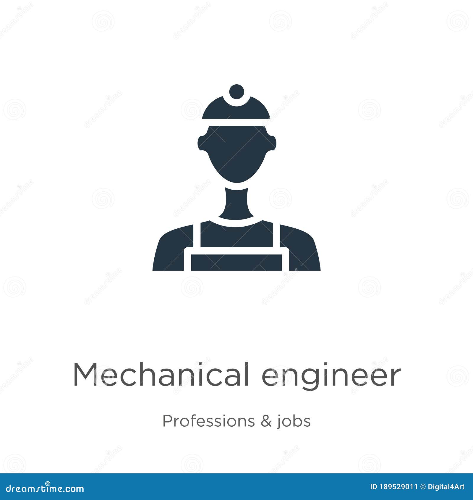 Mechanical Engineer Icon Vector. Trendy Flat Mechanical Engineer Icon ...