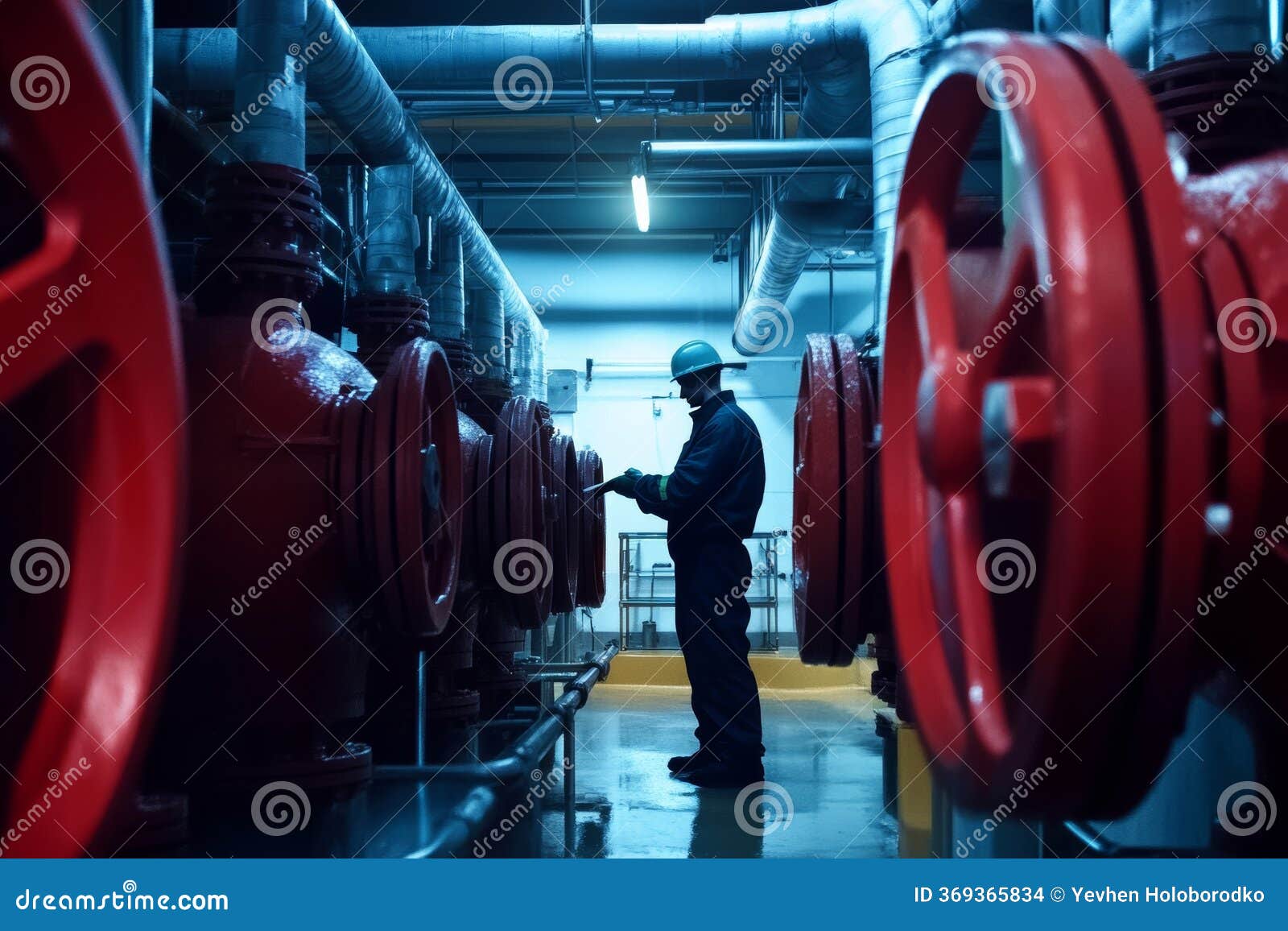 Worker In The Background Aircraft Manufacturing Facility Design ...