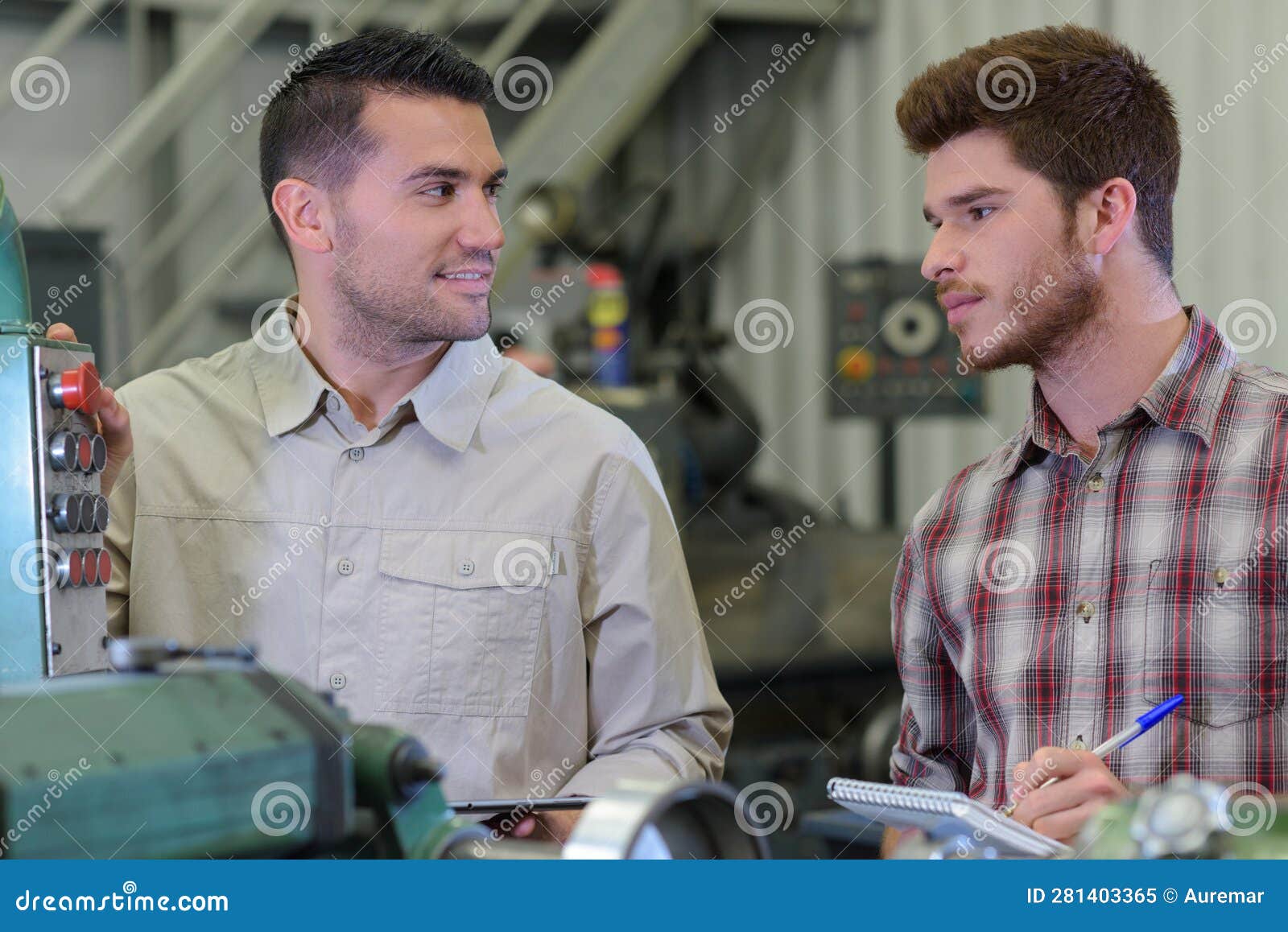 Mechanical Engineer on Tour To Factory Stock Image - Image of ...