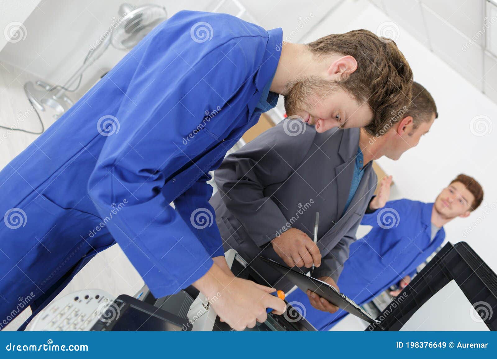 He Mechanical Engineering Apprentice Stock Image - Image of focused ...