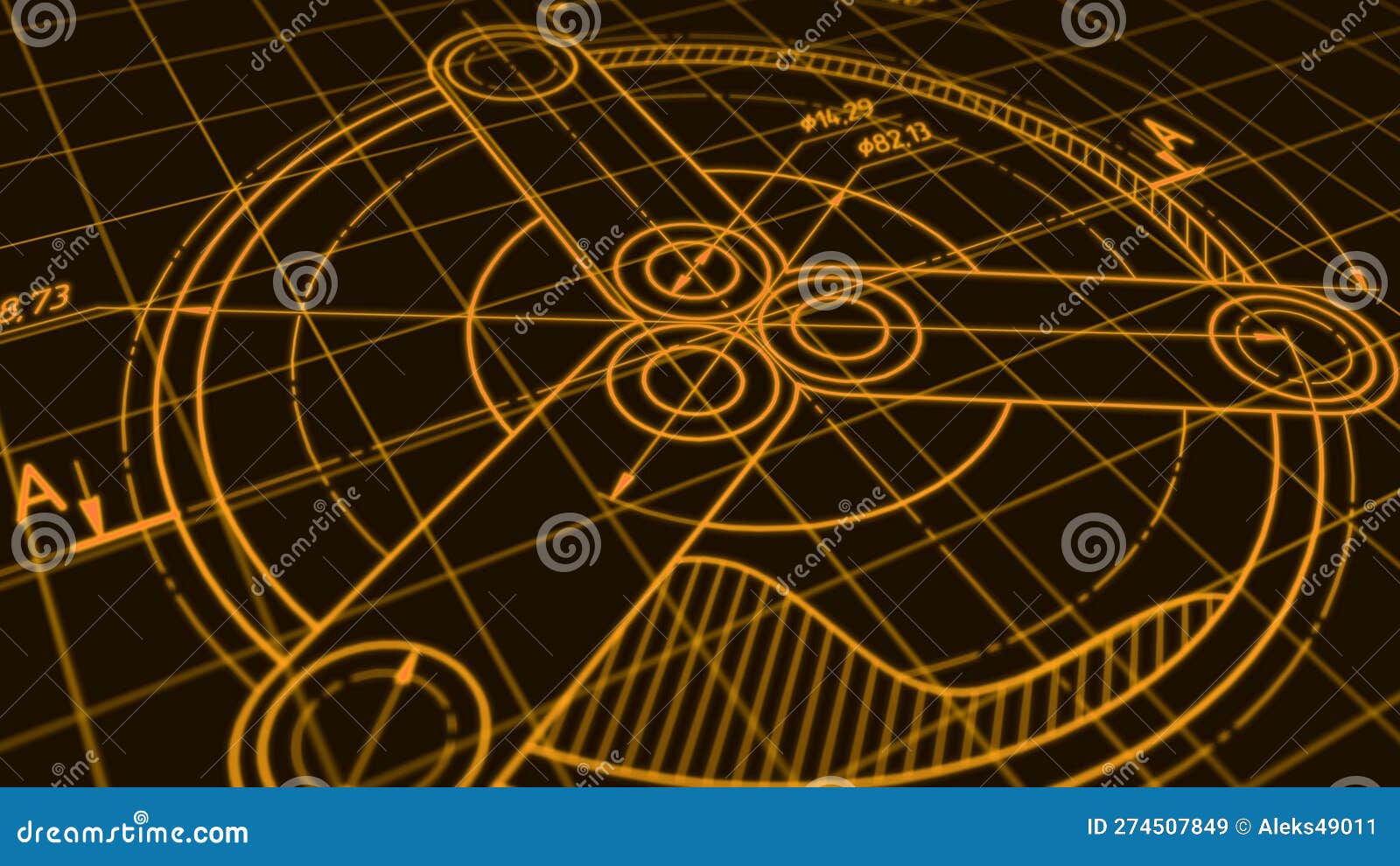 Mechanical Engineering Background .Technology Banner.Technical Drawing ...