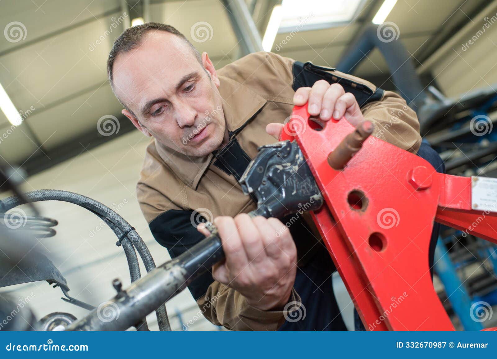 Mechanical Engineering Control Machine in Factory Stock Image - Image ...