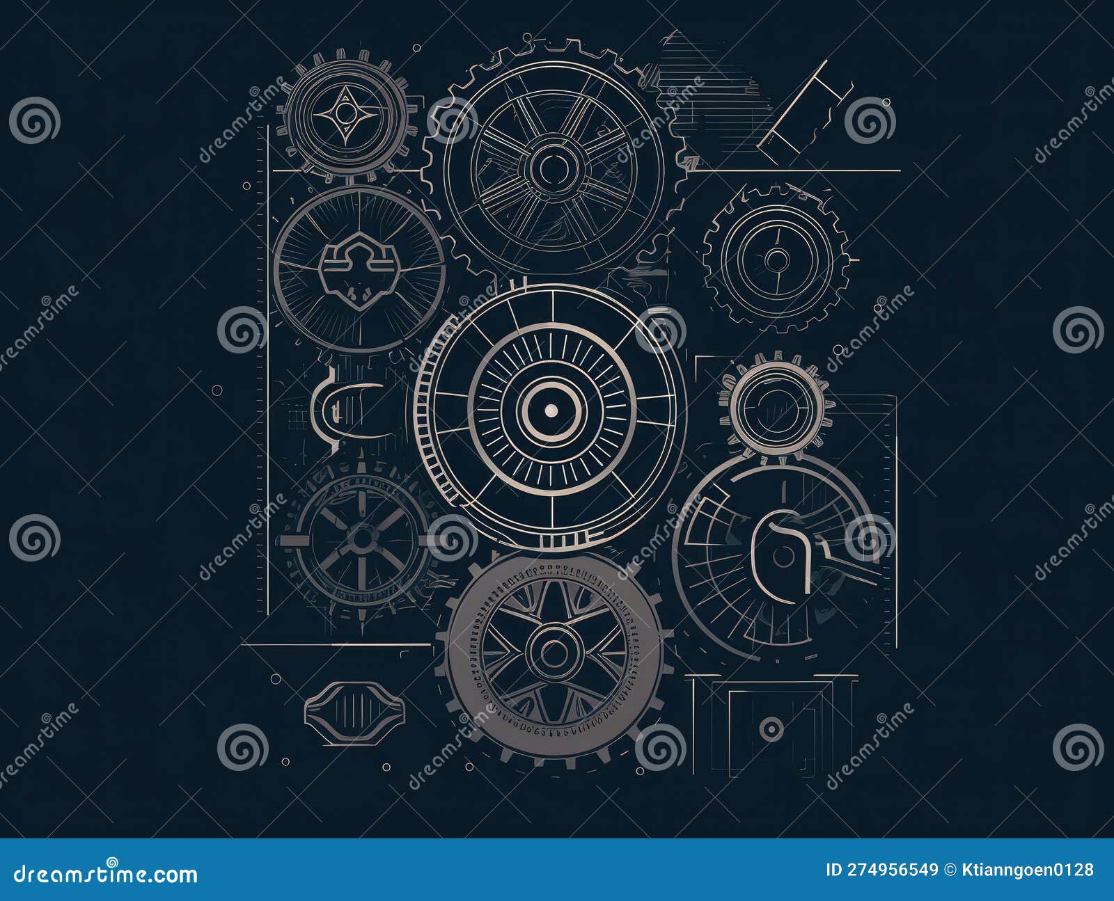 Mechatronics Flat Landing Page Website Template. Engineering ...