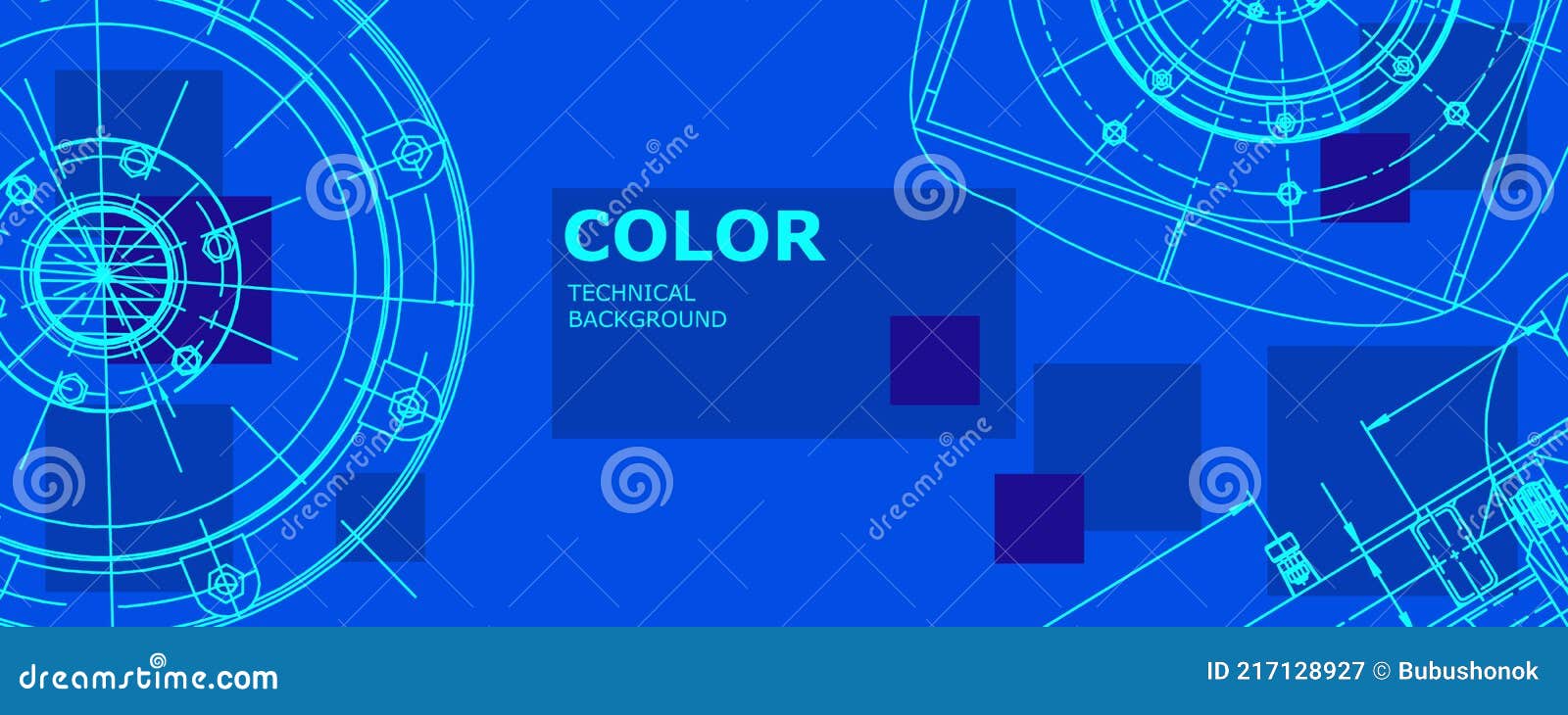 Mechanical Engineering Drawing. Abstract Drawing Stock Vector ...