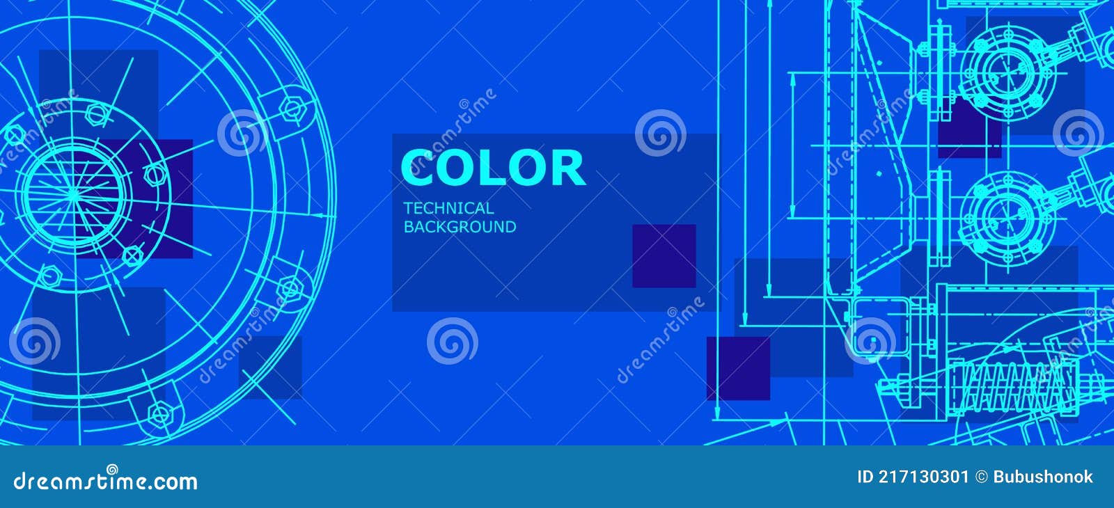 Mechanical Engineering Drawing. Abstract Drawing Stock Vector ...