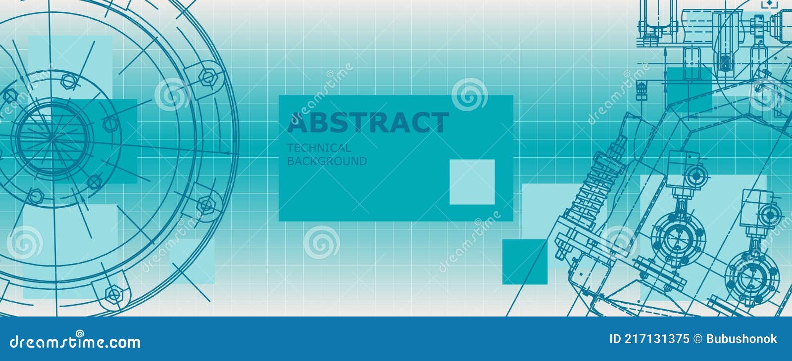 Mechanical Engineering Drawing. Abstract Drawing Stock Vector ...
