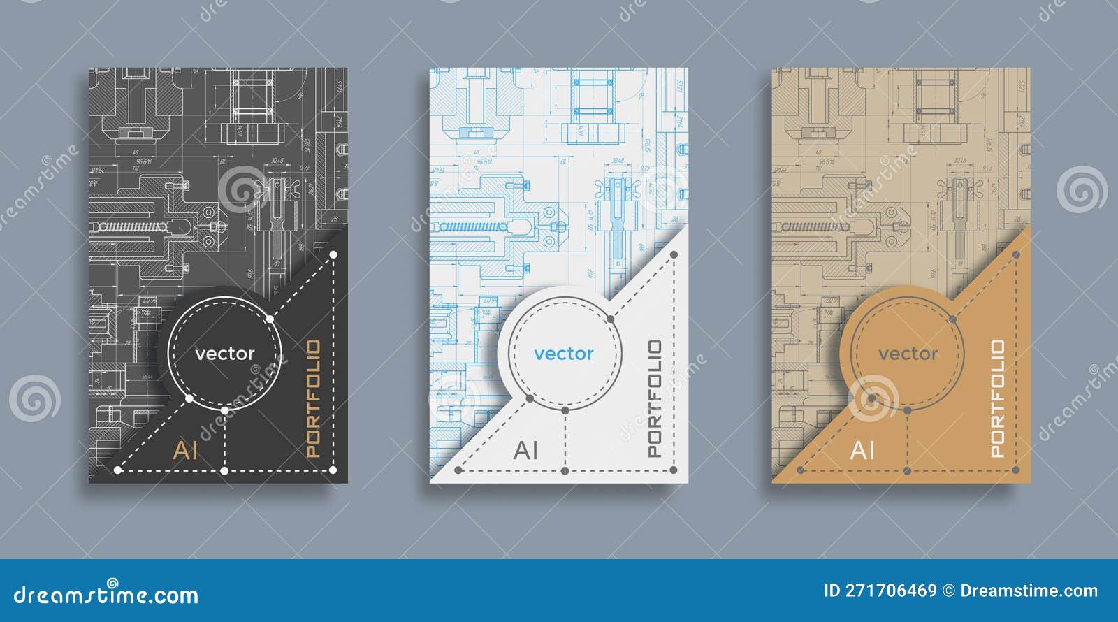Mechanical Engineering Drawing .Brochure Templates Or Cover Book, Page ...