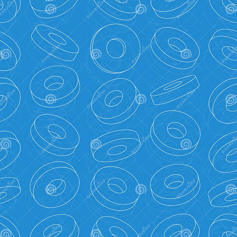 Mechanical Engineering Drawings on Blue Background. Cutter, Assembly ...