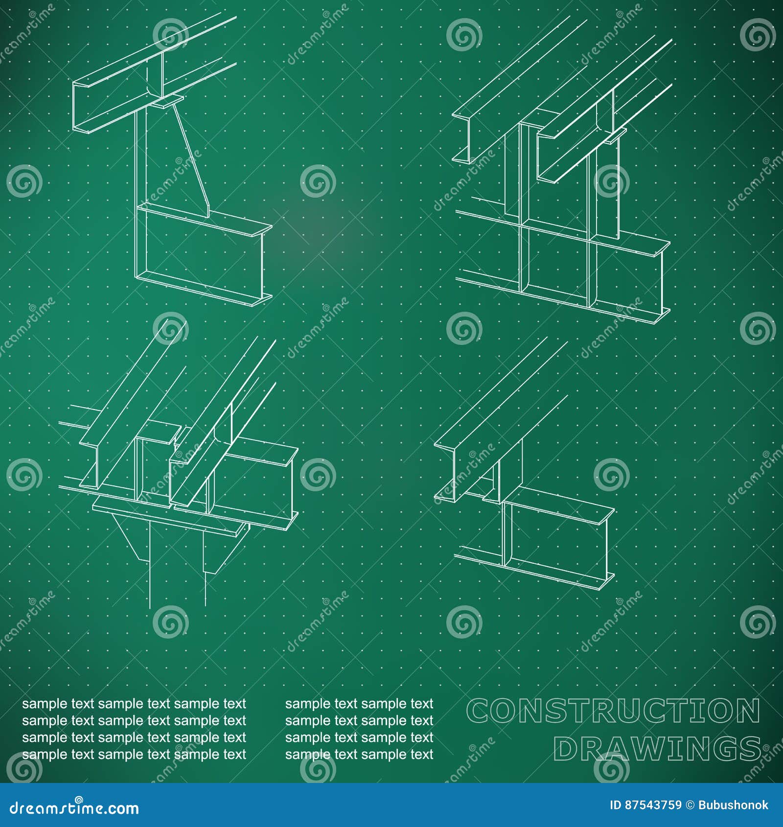 Mechanical Engineering Drawings Stock Vector - Illustration of draft ...