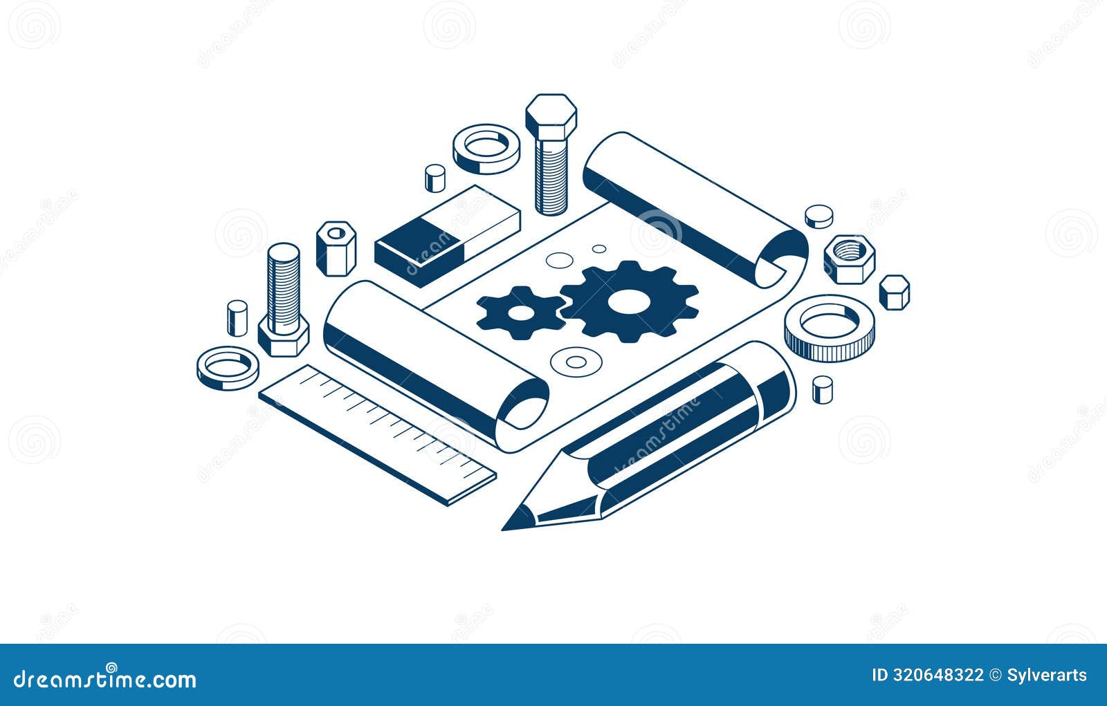 Mechanical Engineering Project Concept, Engine Draft Plan Drawing ...