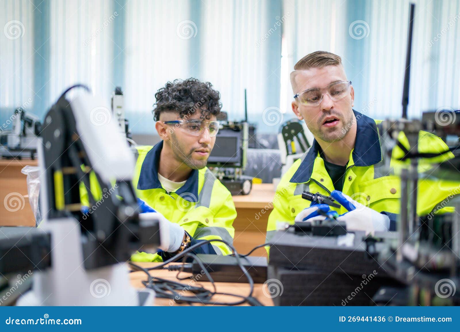 Mechanical Engineering Team Working in Robotic Technology Lap for ...