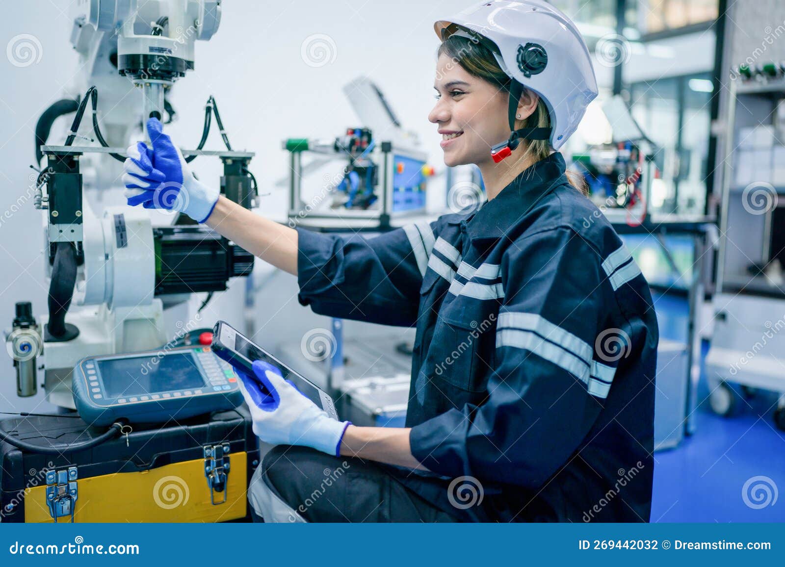 Mechanical Engineering Team Working in Robotic Technology Lap for Research and Develop for ...