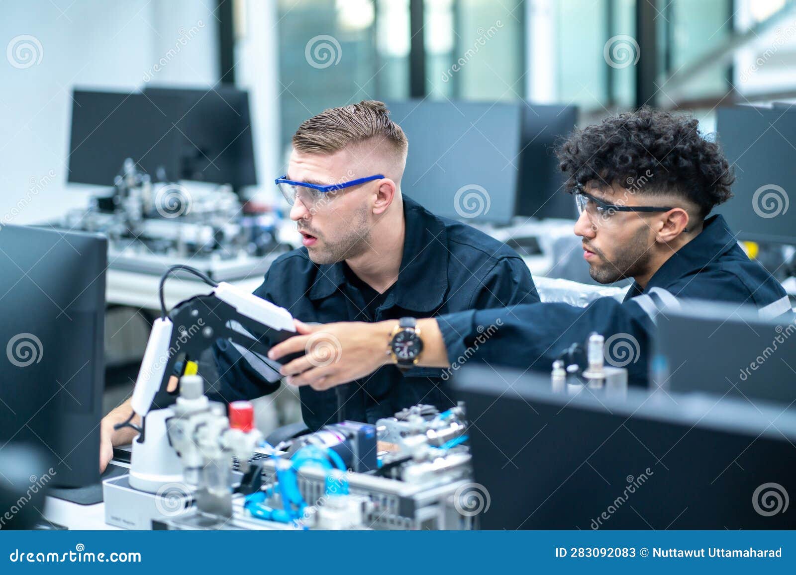 Mechanical Engineering Team Working in Robotic Technology Lap for ...