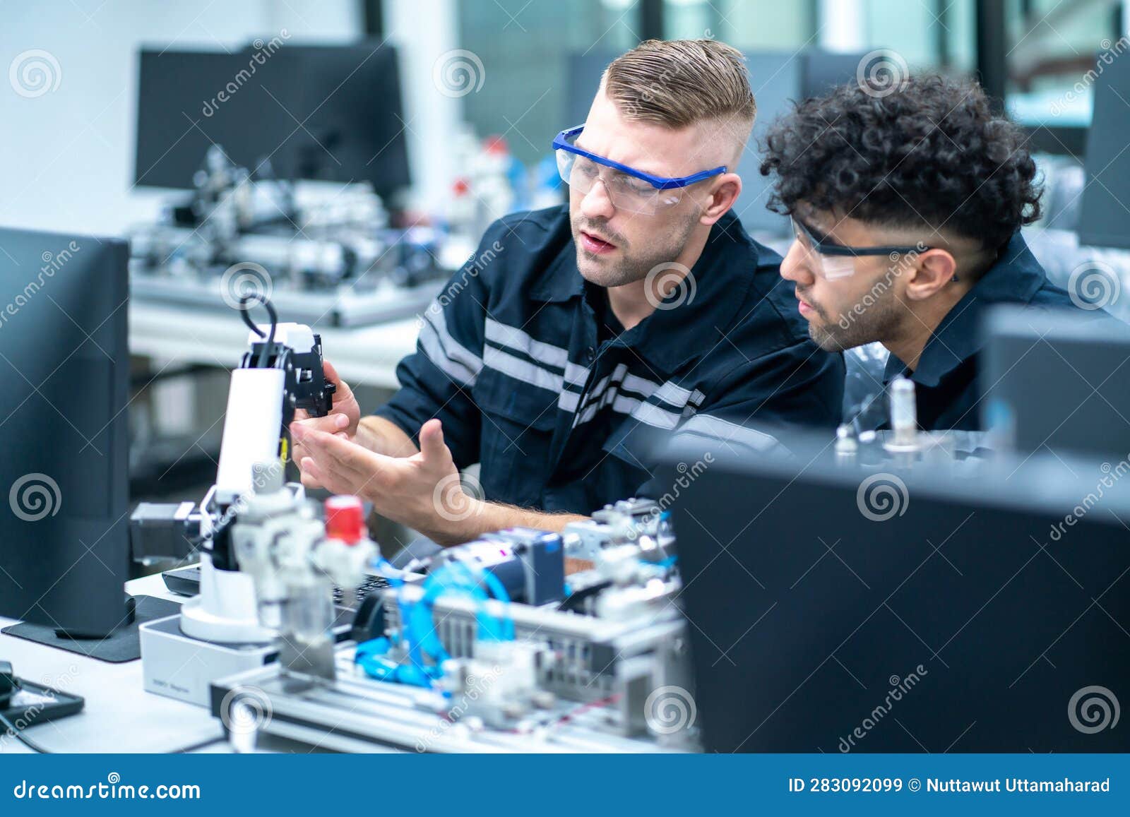 Mechanical Engineering Team Working in Robotic Technology Lap for ...