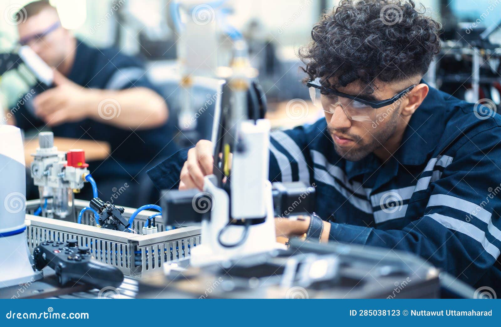 Mechanical Engineering Team Working in Robotic Technology Lap for ...