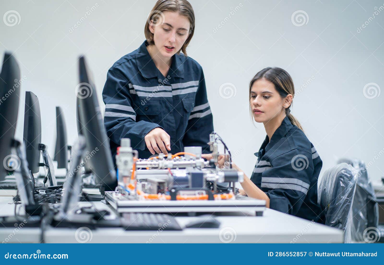 Mechanical Engineering Team Working in Robotic Technology Lap for ...