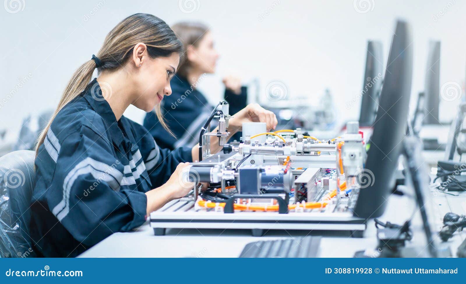 Mechanical Engineering Team Working in Robotic Technology Lap for ...