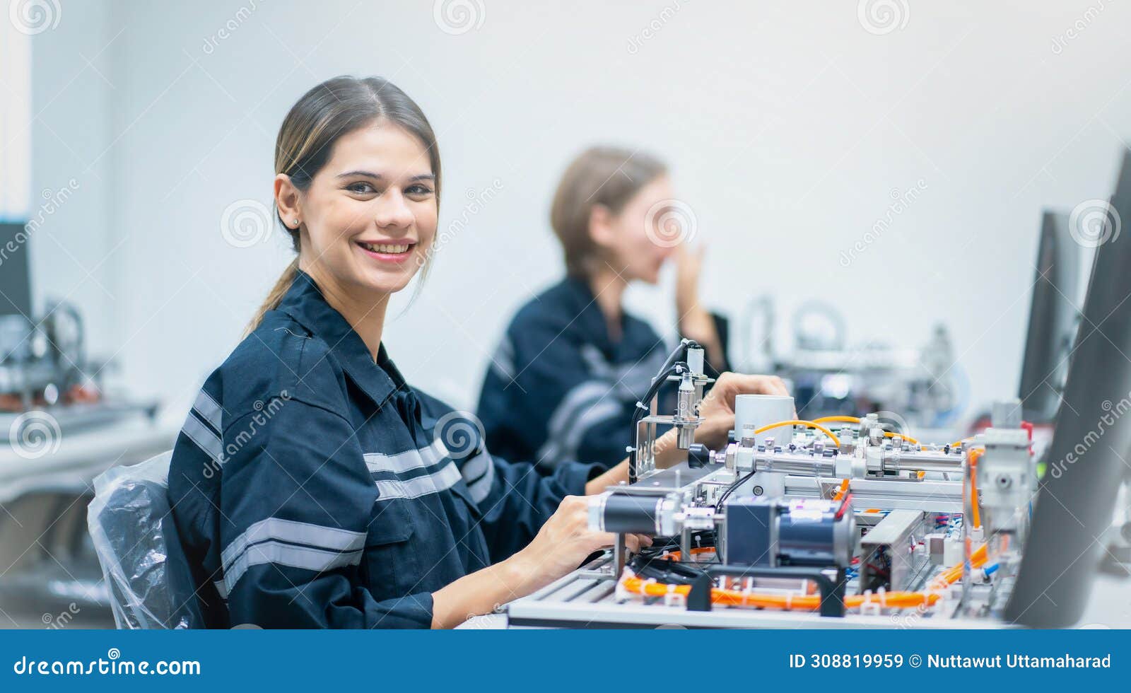 Mechanical Engineering Team Working in Robotic Technology Lap for ...