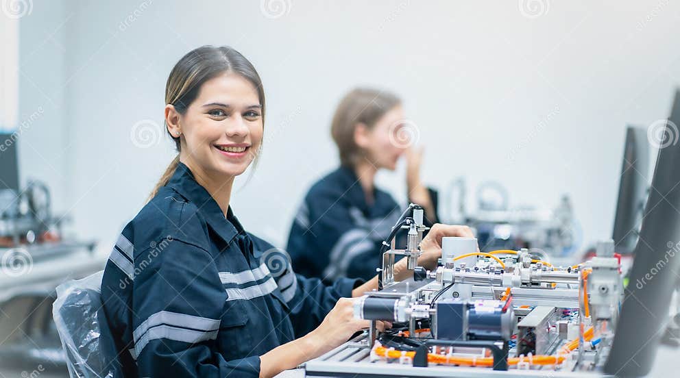 Mechanical Engineering Team Working in Robotic Technology Lap for ...