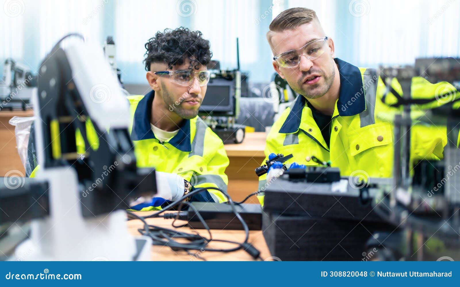 Mechanical Engineering Team Working in Robotic Technology Lap for ...