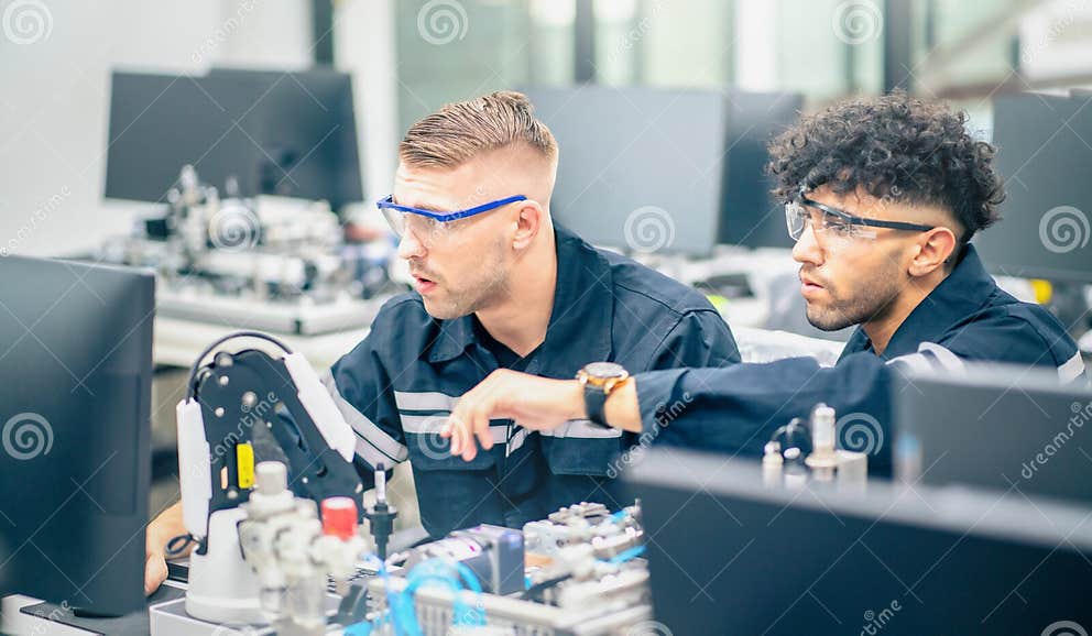 Mechanical Engineering Team Working in Robotic Technology Lap for ...