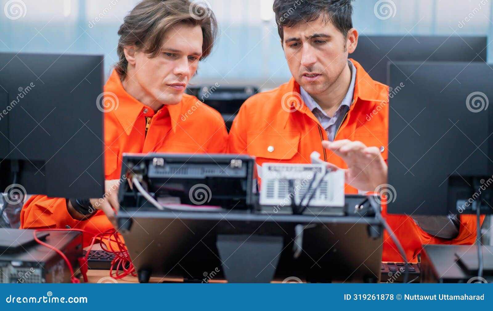 Mechanical Engineering Team Working in Robotic Technology Lap for Research and Develop for ...