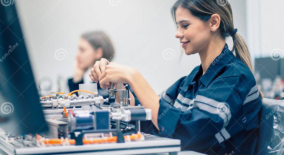 Mechanical Engineering Team Working in Robotic Technology Lap for ...