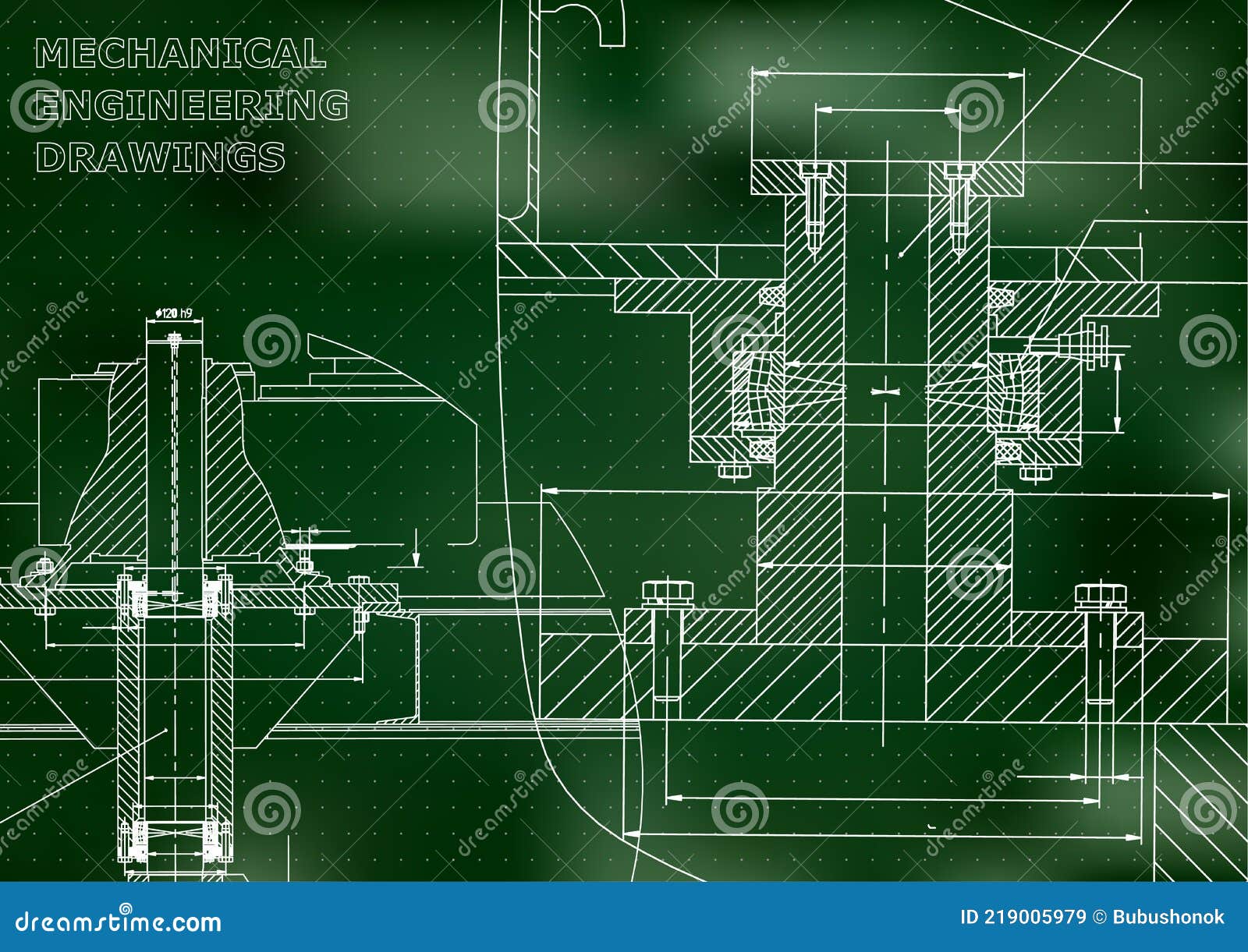 Mechanical Engineering. Technical Illustration Stock Vector ...