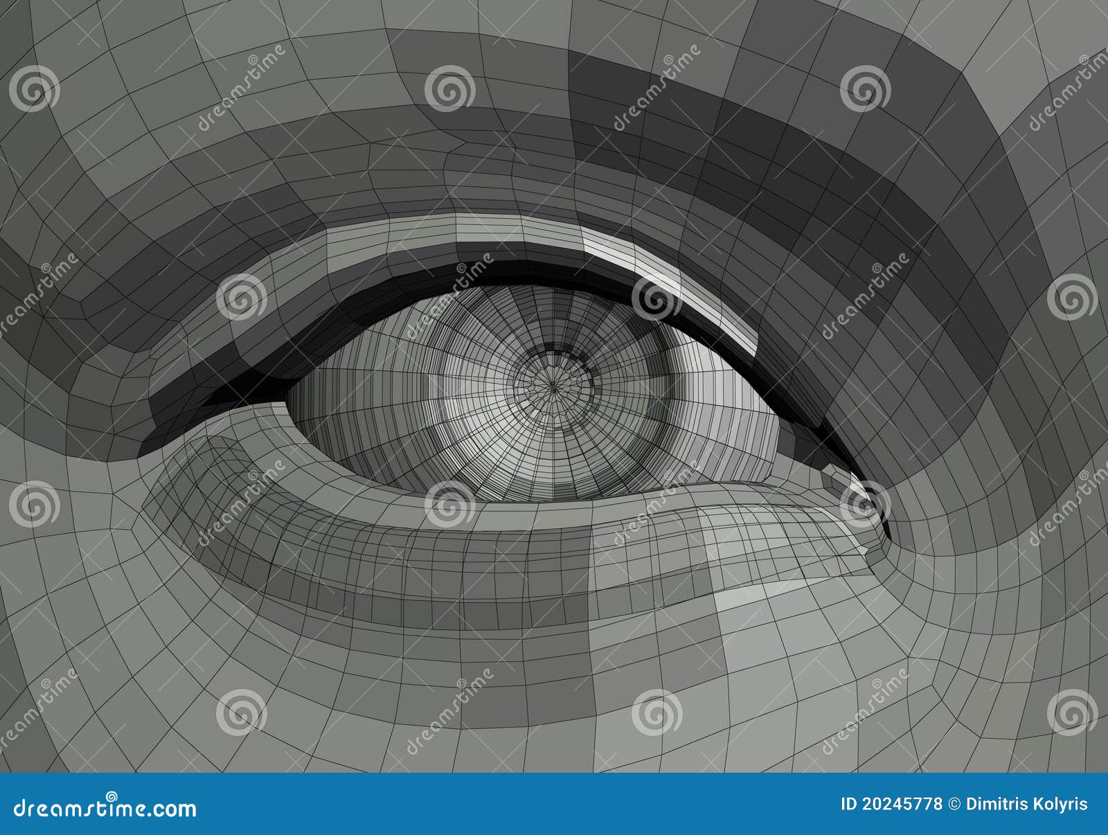 Mechanical Eye Illustration Stock Illustration - Illustration of human ...