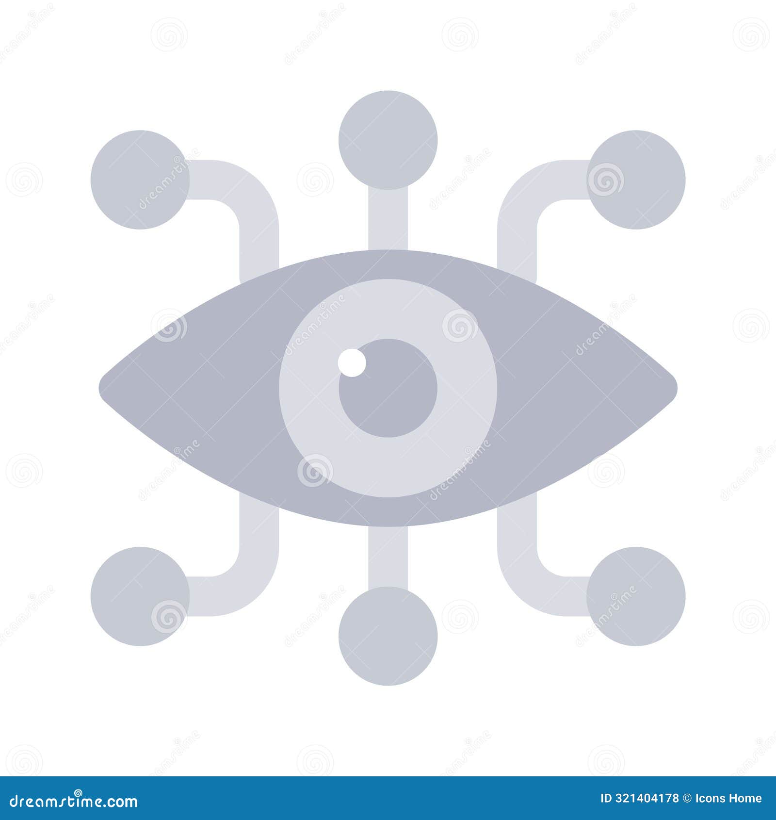 Mechanical Eye Vector, Artificial Intelligence Icon Design Stock ...
