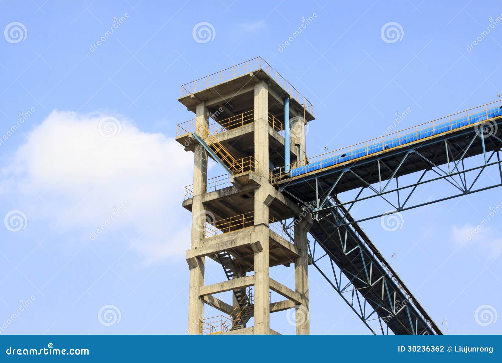 Mechanical Facilities in a Cement Factory Stock Photo - Image of ...