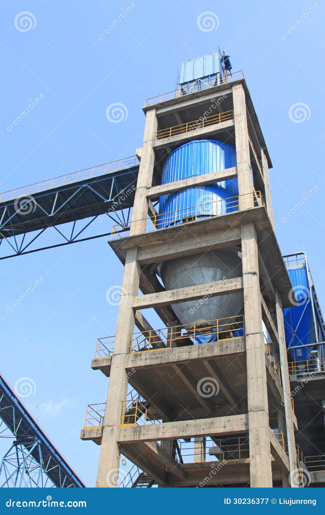 Mechanical Facilities in a Cement Factory Stock Image - Image of ...