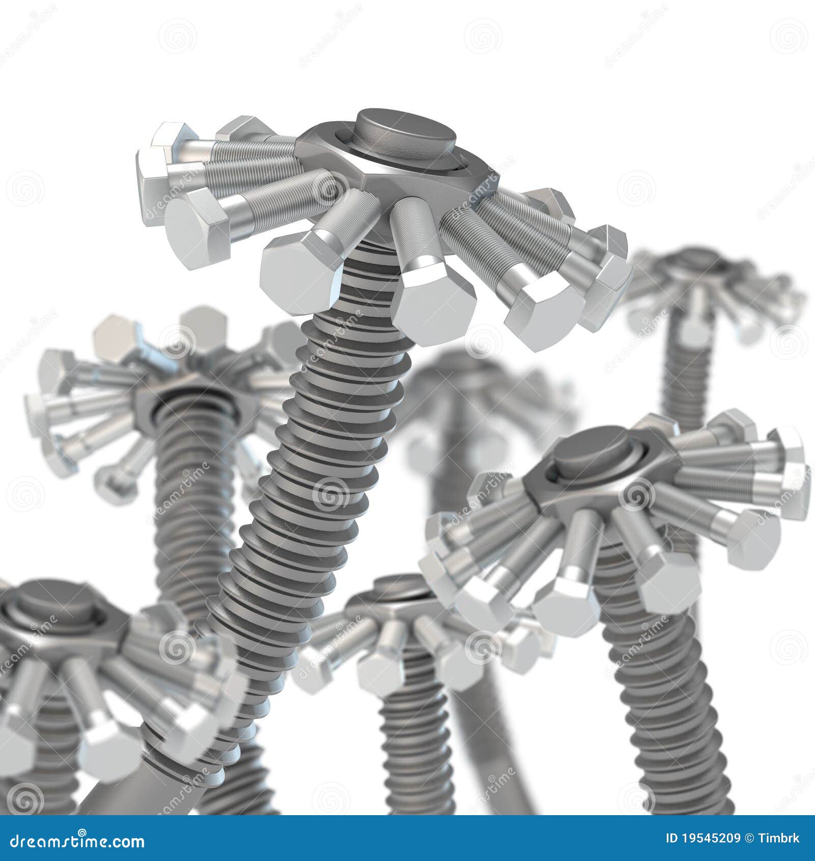 Mechanical flowers stock illustration. Illustration of mechanics - 19545209