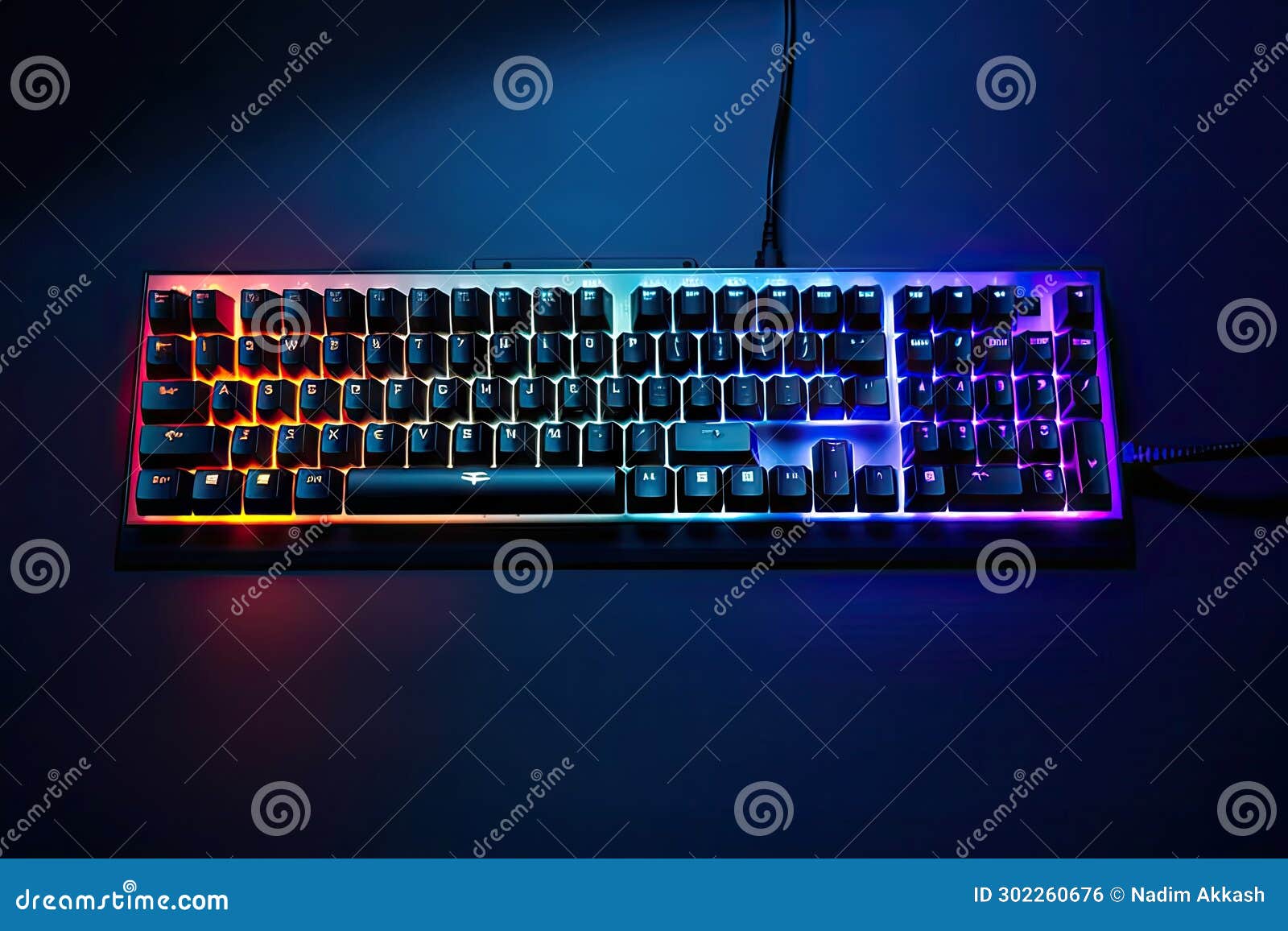 Mechanical Gaming Keyboard Backlight, Top View Gaming Keyboard RGB ...