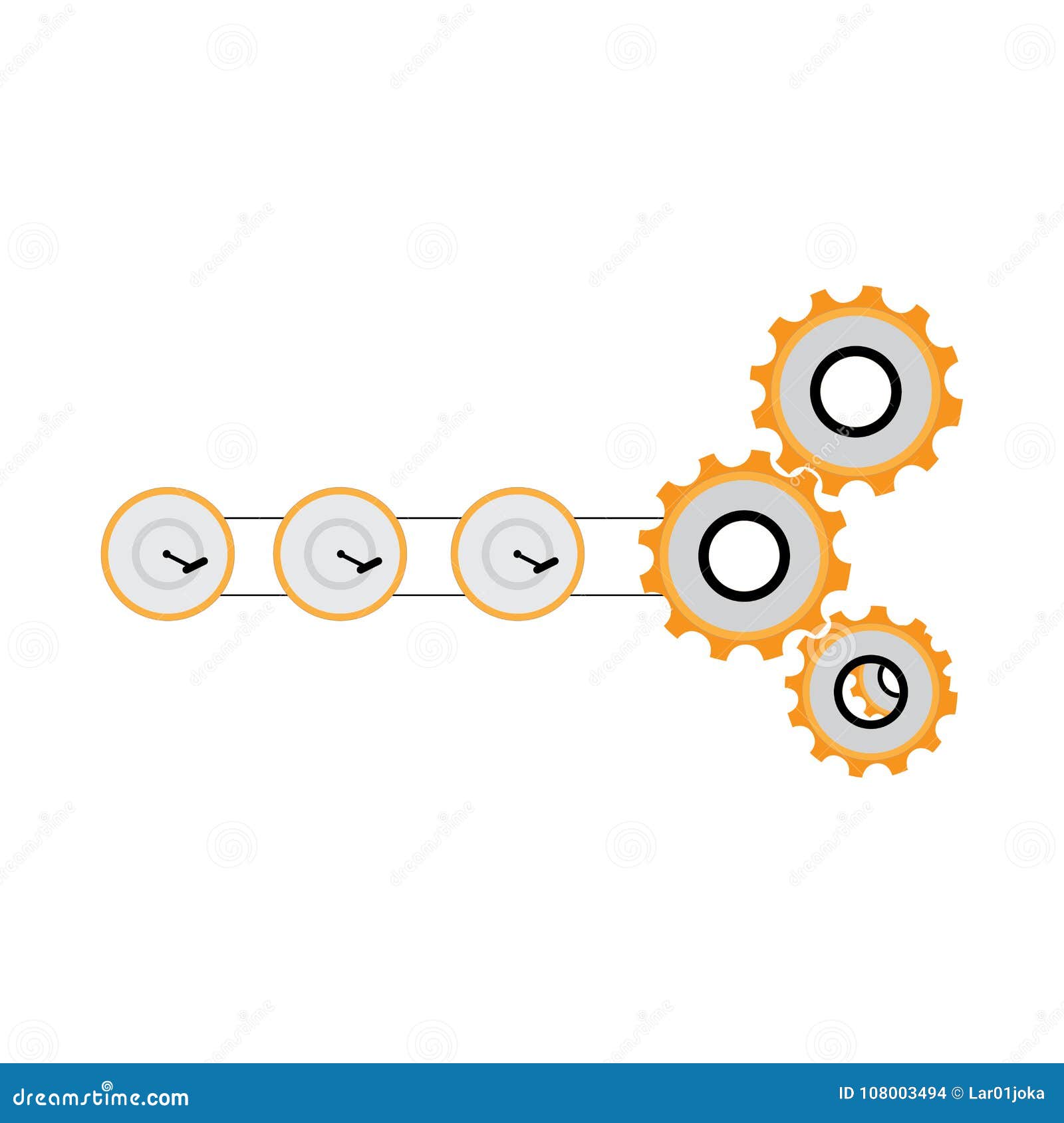 Mechanical Gear Illustration Stock Vector - Illustration of business ...