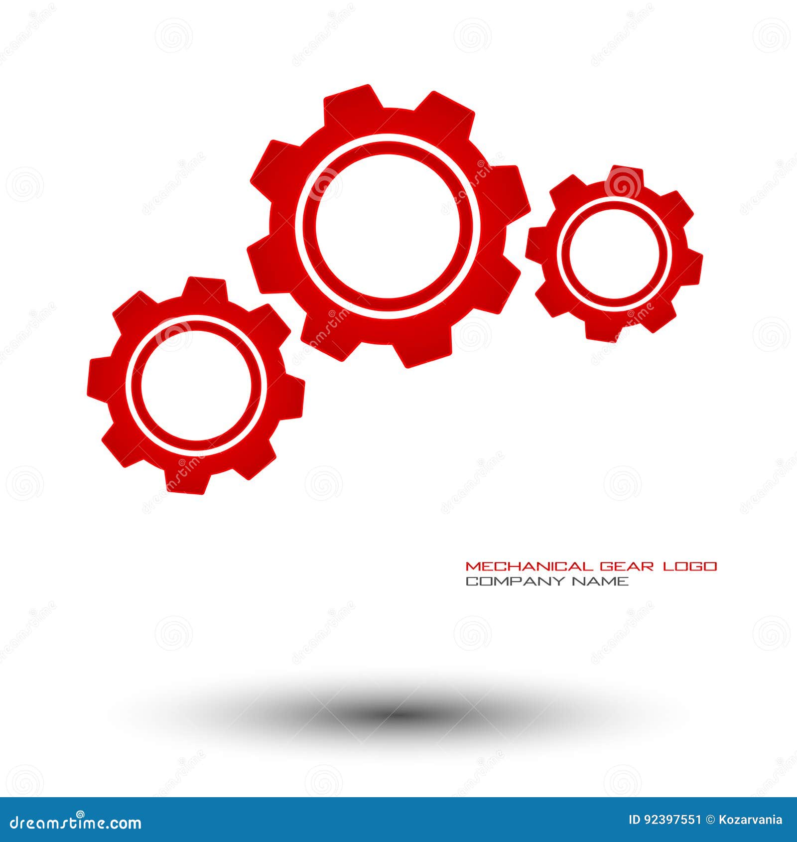 Mechanical gear logo stock vector. Illustration of mechanical - 92397551